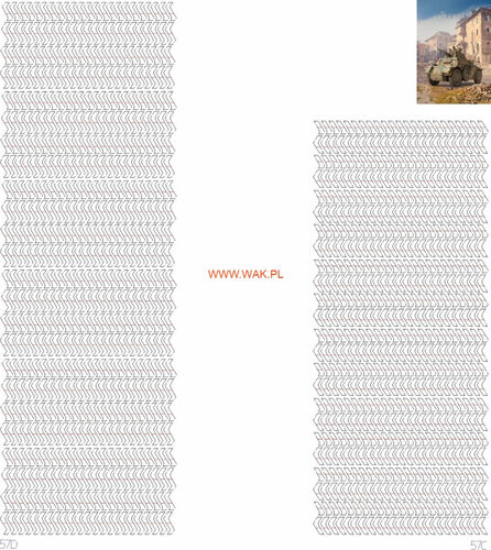 WAK TRA249 Panzerspähwagen AB 43 203(i) / AutoBlinda 43 - Laserowo Grawerowane Bieżniki