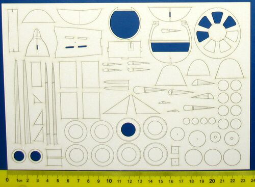 Haliński KA-1-2-2011-ac SB2C-4 Helldiver - American Bomber (Laser Cut Frames)