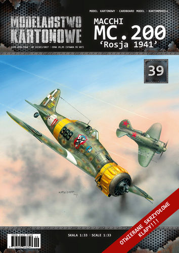 Modelarstwo kartonowe 039 MACCHI MC.200 'Rosja 1941'