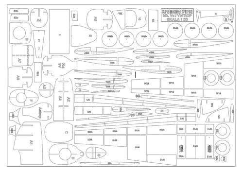 Modelarstwo kartonowe L-02 Spitfire V/ Vtrop wręgi