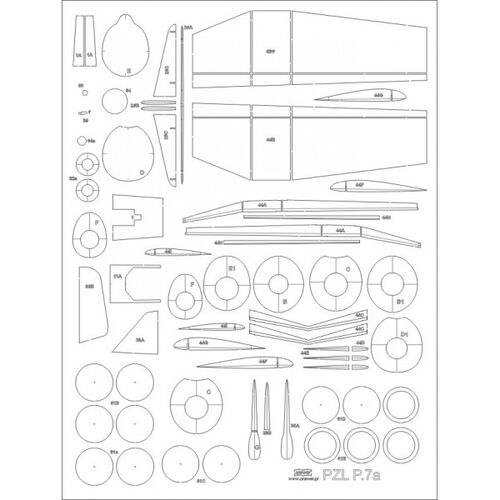 Answer MMM-06-2017-SZK PZL P.7a - Laser Cut Frames