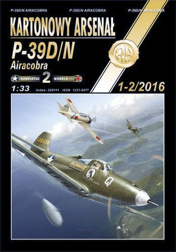 Haliński KA-SET-1-2-2016 P-39D/N Airacobra - American Fighter (Model With Laser Cut Frames) (Set For 1 Model)
