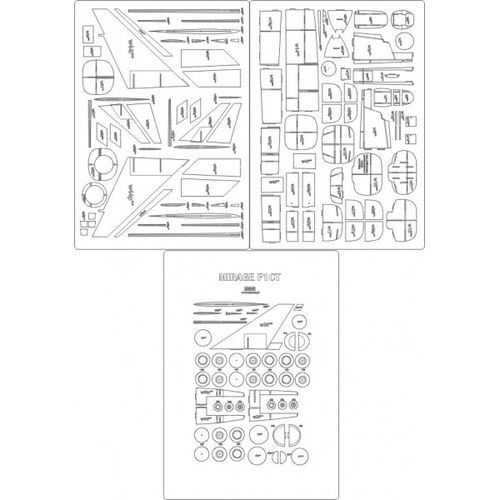 Answer ANG-04-2015-SZK Mirage F1CT - Laser Cut Frames