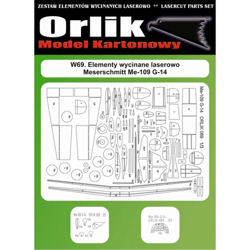 Orlik 069w Messerschmitt Bf-109 G - Laser Cutting Frames And Wheels