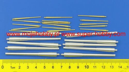 Haliński KA-Barrels-01 HMS King George V - Metal Barrels 356mm (10pcs), 133mm (16pcs), 40mm (32pcs)