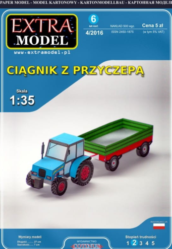 Extra Model 006 4/2016 Ciągnik z przyczepą