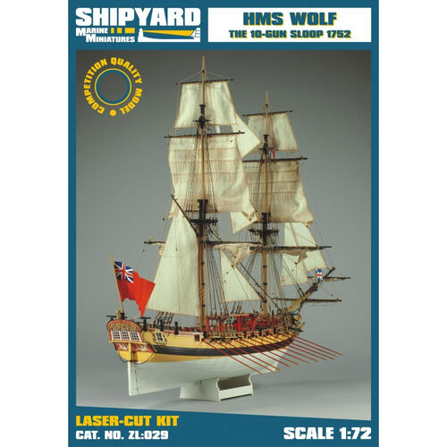 ShipYard ZL029 HMS Wolf - The 10-Gun Sloop 1752
