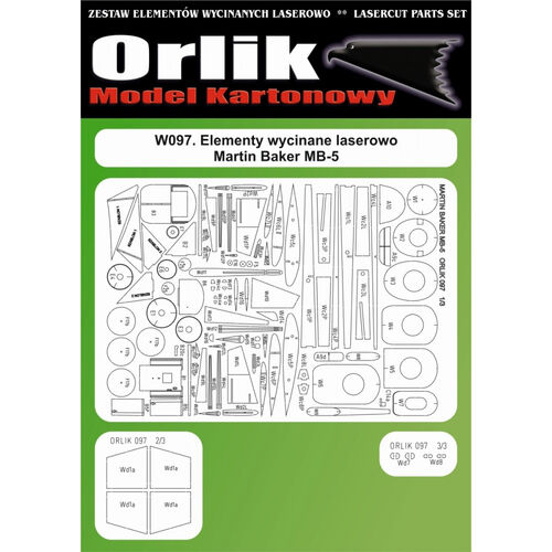 Orlik 097w Wręgi Wycinane Laserowo Do Modelu - Martin Baker MB-5