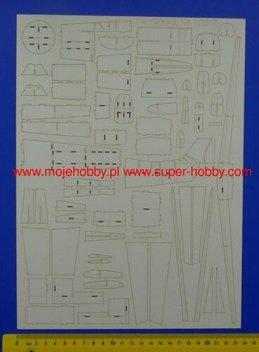 Haliński KA-1-2018-ac Focke-Wulf Fw 190D-9 - German Fighter (Laser Cut Frames)