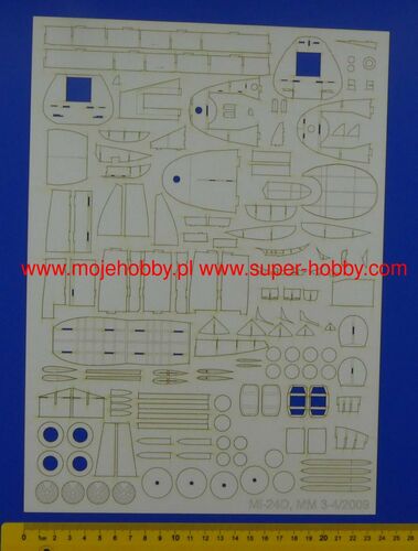 Haliński MM-3-4-2009-ac Mi-24D Hind - Russian Attack Helicopter (Laser Cut Frames)
