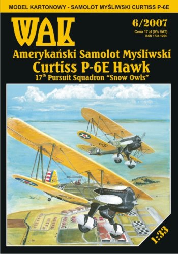 WAK 06-2007 Amerykański samolot myśliwski Curtiss P-6E Hawk