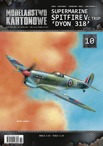 Modelarstwo kartonowe 010 SPITFIRE Mk.Vc trop 'Dyon 318'
