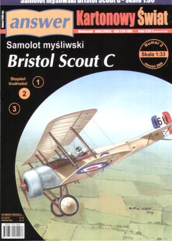 Answer KS-08-2009 Bristol Scout C - Fighter Plane
