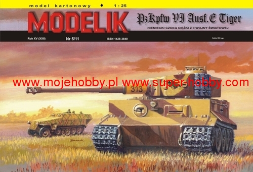 Modelik 05_11 PANZER VI TIGER Ausf. E niemiecki czołg ciężki z II wojny światowej