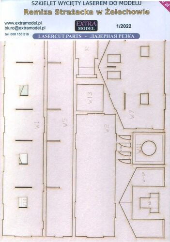 Extra Model 083-SZK Szkielet do modelu Remiza Strażacka w Żelechowie