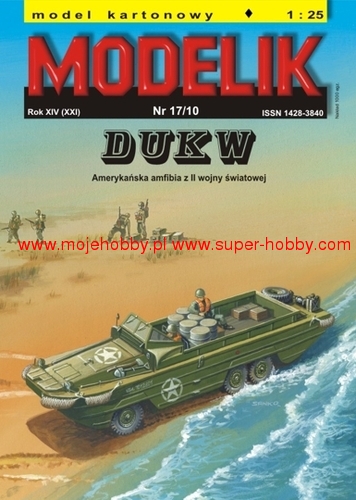 Modelik 17_10 DUKW amerykańska amfibia transportowa z II wojny światowej