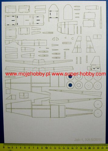 Haliński KA-5-2011-ac Jakowlew Jak-1 - Russian Fighter (Laser Cut Frames)