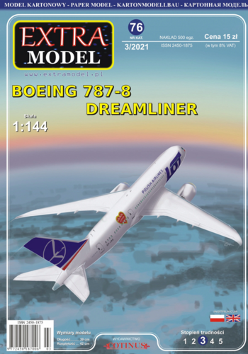 Extra Model 076 3/2021 Boeing 787-8 Dreamliner