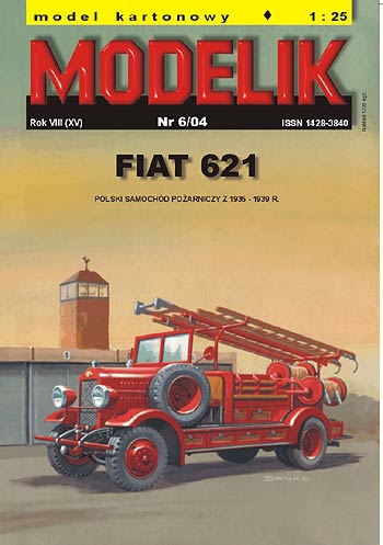 Modelik 06_04 Polish firetruck FIAT 621