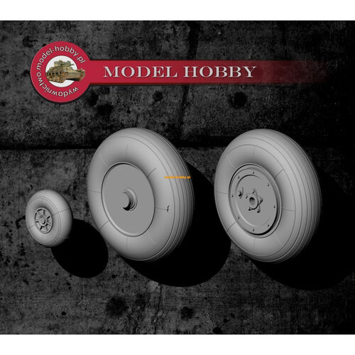 Model Hobby 0038-KOL Jakowlew Jak-1 - Resin Wheels