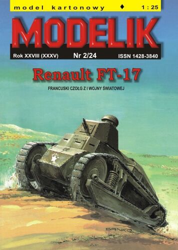 Modelik 02_24 Renault FT-17