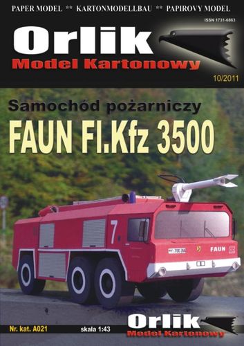 Orlik A021 Samochód pożarniczy Faun Fl.Kfz 3500