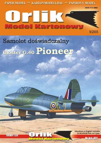 Orlik 021 Gloster G40 Pioneer
