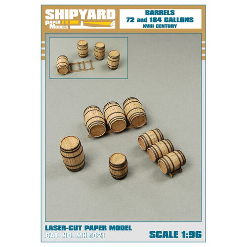 ShipYard MKL021 Barrels 72 And 184 Gallons XVIII Century