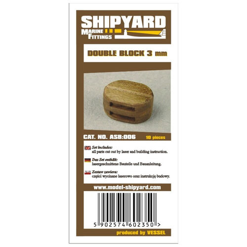 ShipYard ASB006 Double Blocks 3mm