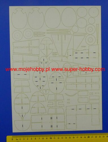 Haliński KA-5-6-2016-ac Republic P-47D-2 Thunderbolt - American Fighter (Laser Cut Frames)