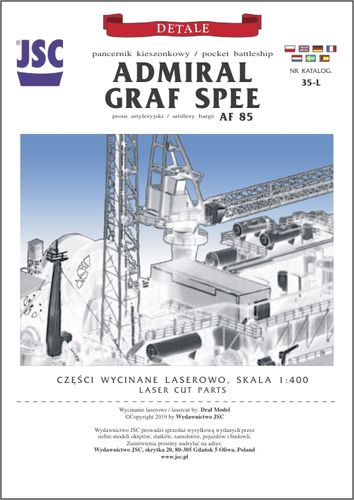 JSC 035-l Detale laserowe do ADMIRAL GRAF SPEE