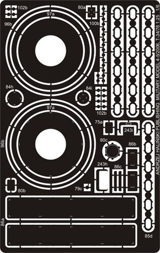 Haliński KA-PE-07 T-34, SU-85, SU-100 - Tracks, And Photo-Etched Parts