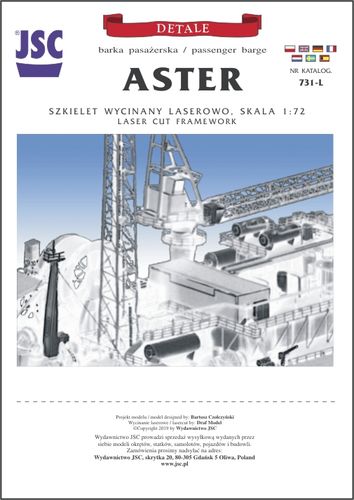 JSC 731-L Lasercut framework for barge ASTER