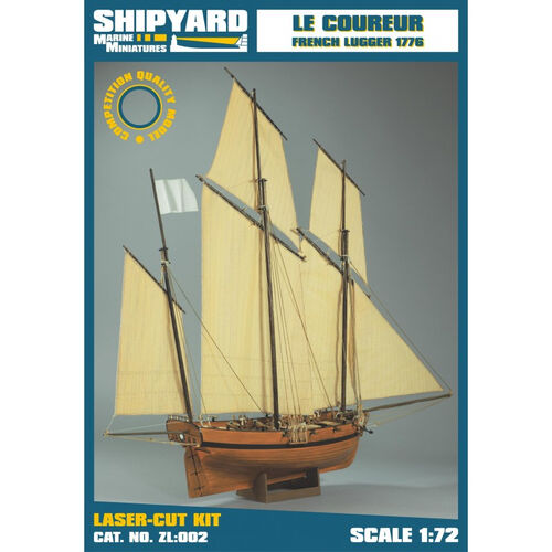 ShipYard ZL002 Le Coureur - French Lugger 1776
