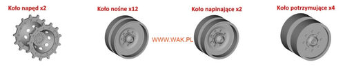 WAK 3D23E2K IFV Borsuk - Resin Wheels