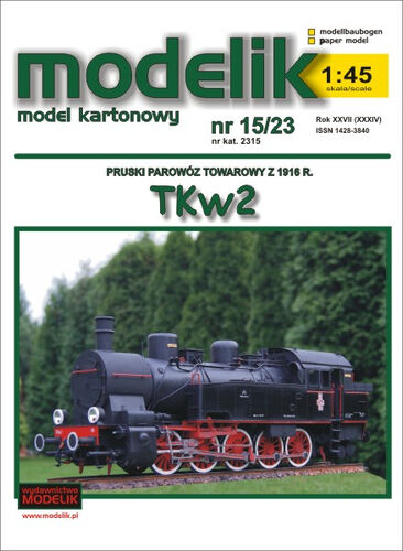 Modelik 15_23 TKw2 - Pruski Parowóz Towarowy Z 1916r.
