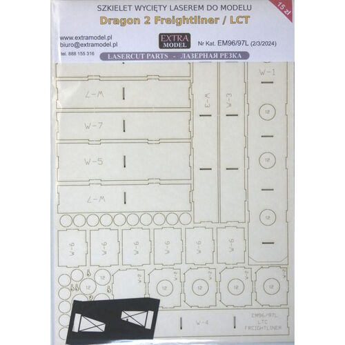 Extra Model 096-097-SZK Laser For Model Dragon 2 Freightliner / LTC