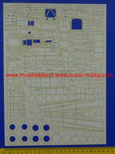 Haliński KA-1-2-2019-ac Messerschmitt Bf 110G-4/R8 - German Night Fighter (Laser Cut Frames)