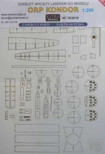Extra Model 048-SZK2 Szkielet do modelu ORP Kondor