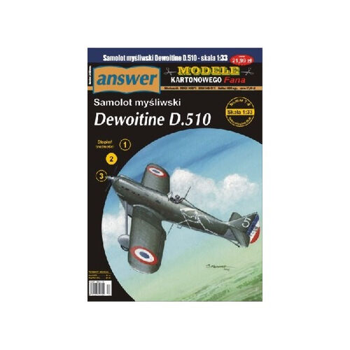Answer MKF-05-2007 Dewoitine D.510 - Fighter Plane