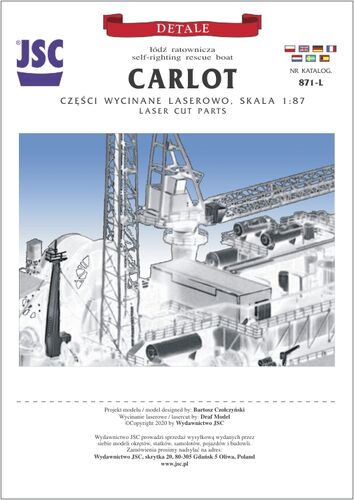 JSC 871-L Szkielet i detale wycinane laserowo do łodzi CARLOT