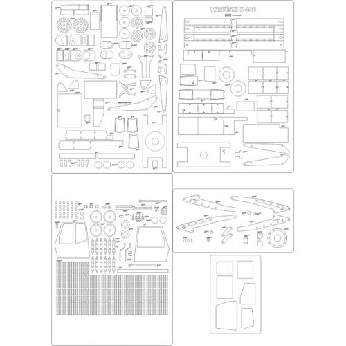 Answer ANG-135-SZK Waryński K-408 - Laser Cut Frames, Details, Treads, Glazing