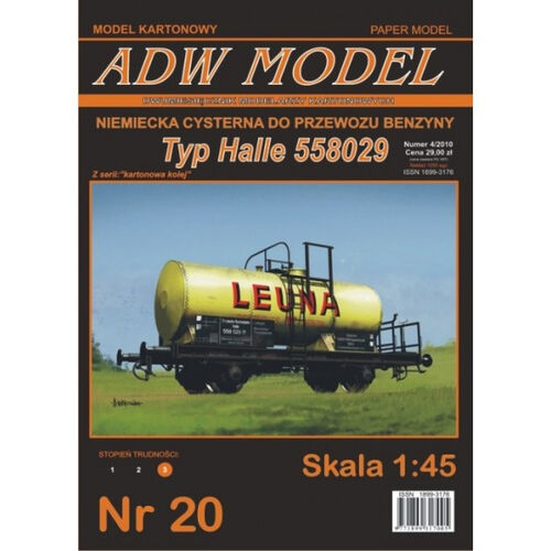 ADW Model 04-2010 Typ Halle 558029 - German Gasoline Tanker