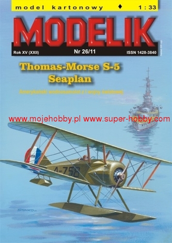 Modelik 26_11 THOMAS-MORE S-5 Seaplan - Amerykański wodnosamolot z I wojny światowej