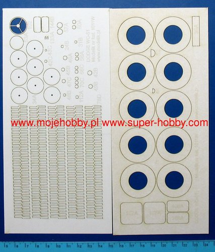 Modelik _AKC_1011W Dodatki do Modelik 11/10 DODGE WC-51