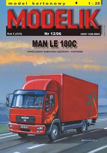Modelik 12_06 Modern truck MAN LE 180 C