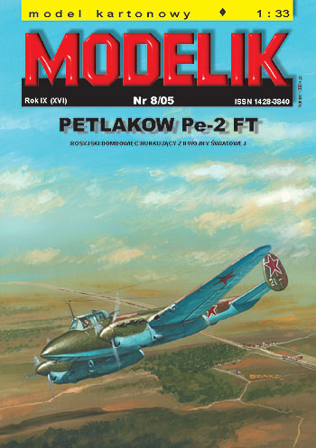 Modelik 08_05 Russian bomber PETLAKOW Pe-2 FT