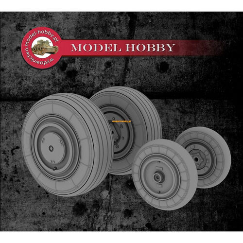Model Hobby 0113-KOL MiG-23 UB/S/MS/MF/M - Resin Wheels