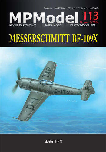 MPM Model 03-2024-01 Messerschmitt Bf-109X