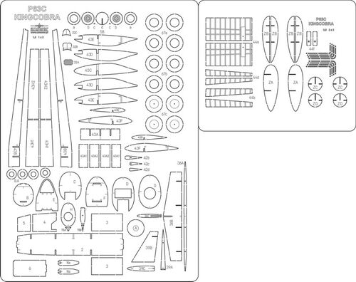 Answer MMM-02-2024-SPEC-SZK P-63C Kingcobra - Laser Cut Frames And Details
